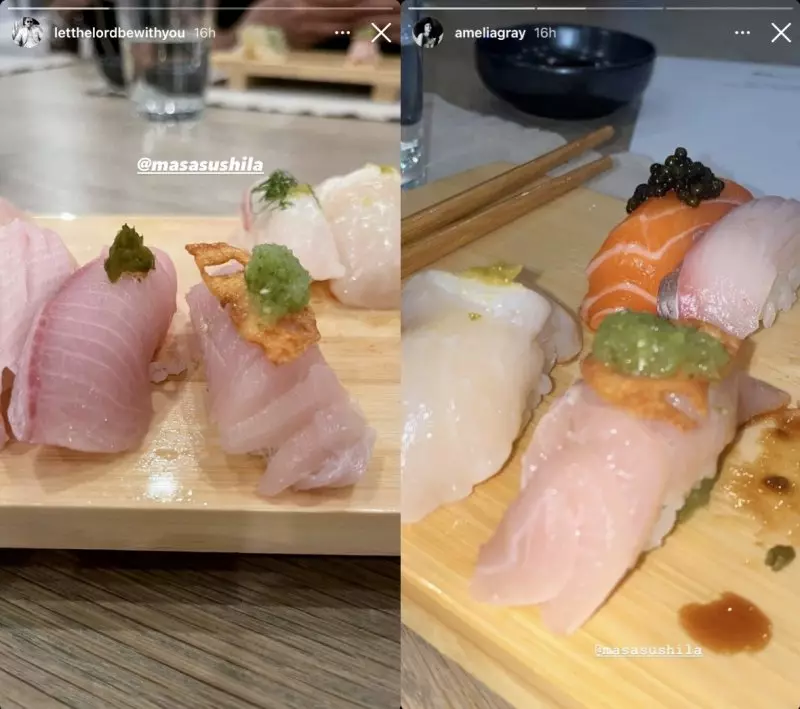 Scott og Amelia Sushi Date