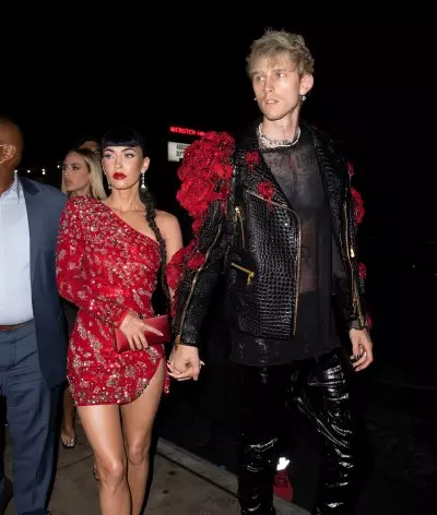 Foto Met Gala Afterparty 2021 Megan Fox na Machine Gun Kelly na-aga Met Gala mgbe oriri na ọṅụṅụ, New York, USA - 13 Sep 2021