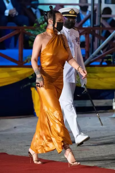 La Plej Modaj Sen Brasaj Momentoj de Rihanna Tra la Jaroj sur la Ruĝa Tapiŝo - Kaj Pli tie!