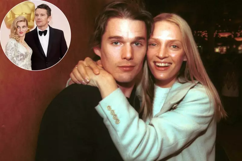 Ethan hawke uma thurman carwriaeth nani