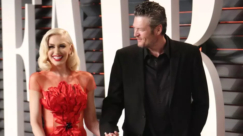 Gwen Stefani og Blake Shelton på Vanity Fair Oscar Party i 2016