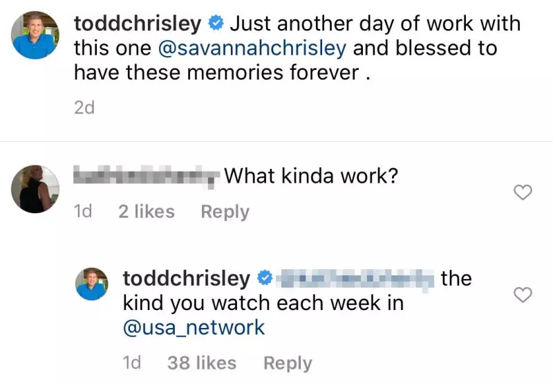 Todd Chrisley aplaude sobre él y el trabajo de Savannahs