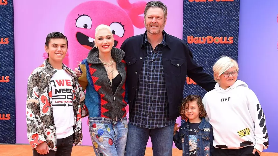 Gwen Stefani suser over ektemannen Blake Shelton i farsdagshyllest med barna sine: Bilder