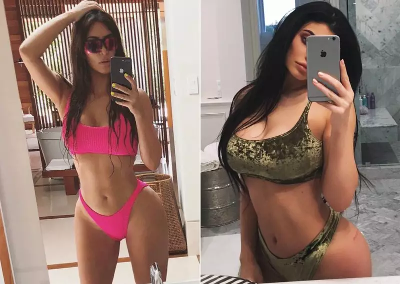 Kim Kardashian Kylie Jenner Twins