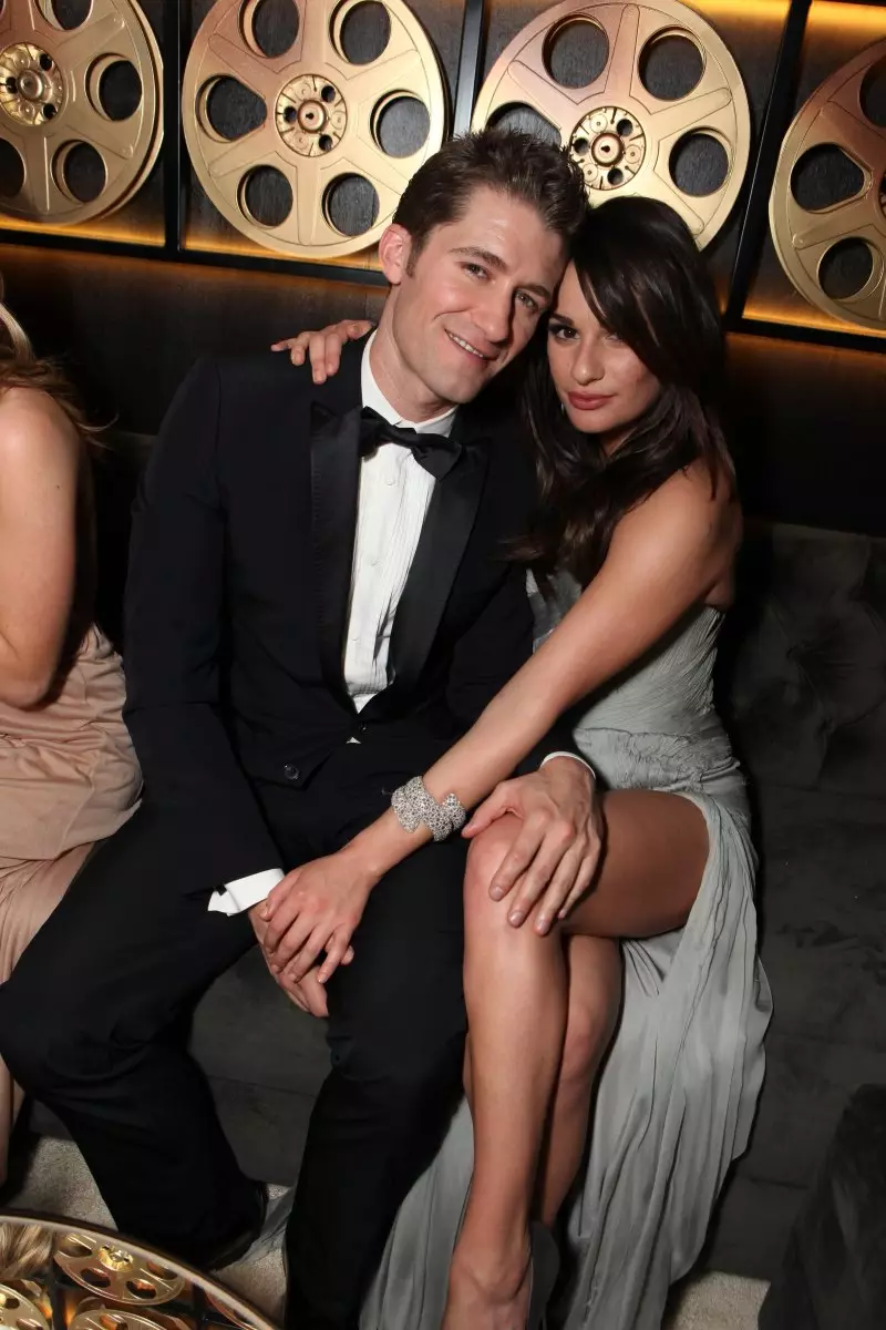 Glee Costars Lea Michele dan Matthew Morrison dalam Black Tie