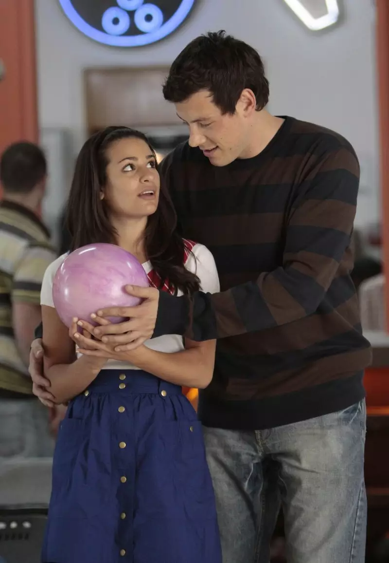 Lea Michele und Cory Monteith in Glee Together als Rachel und Finn