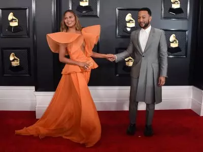 John Legend och Chrissy Teigen på Grammy 2020