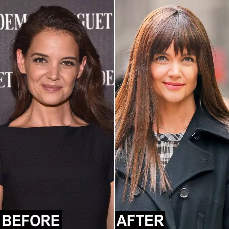 Proměna vlasů Katie Holmes