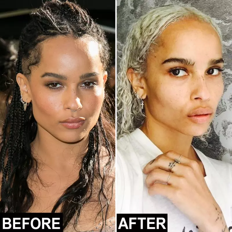 Transformação de Zoe Kravitz