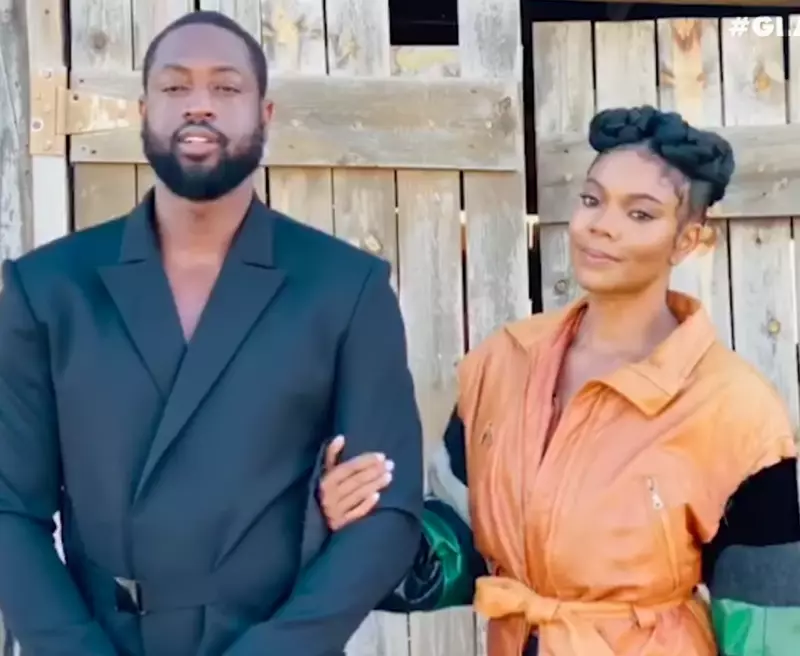 2020 GLAAD balvas Gabrielle Union un Dwayne Wade