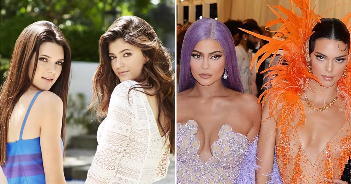 Kendall과 Kylie Jenner의 스타일 진화: 사진 보기