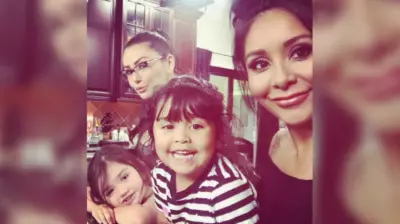 Snooki, JWoww, Daughters, Smiling