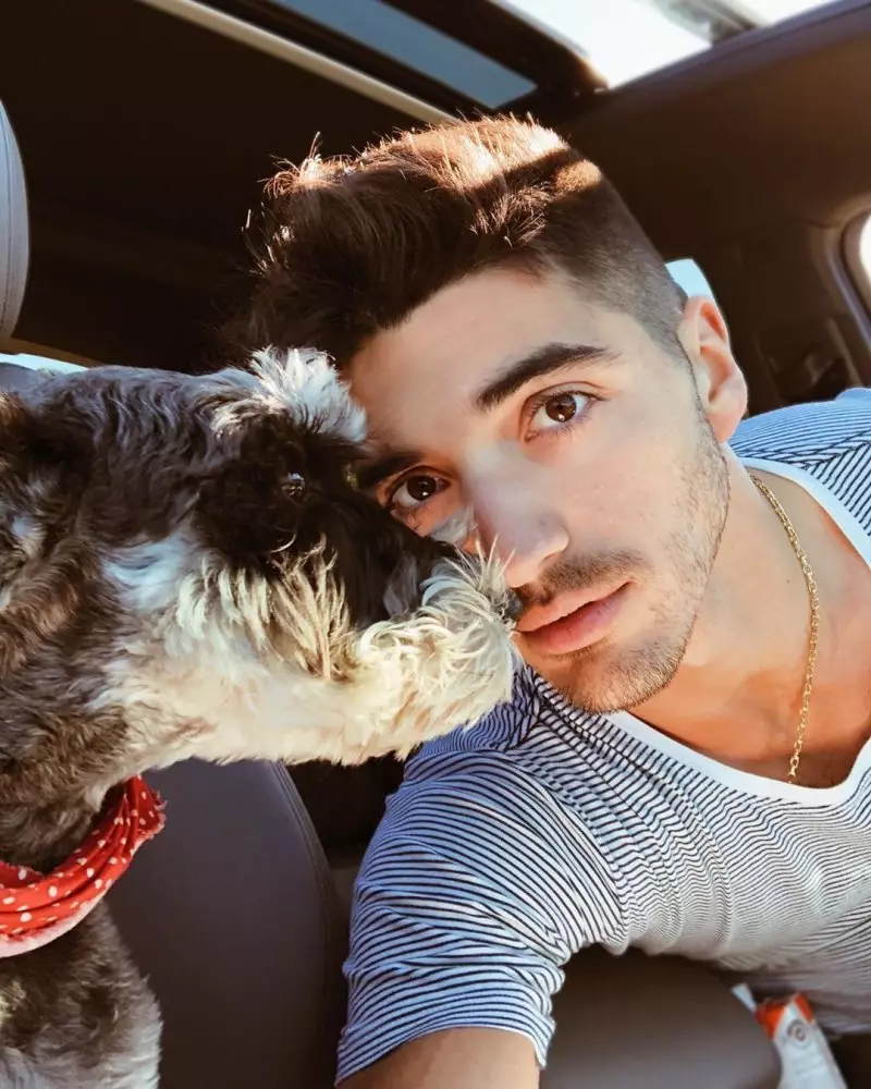 Kissing Booth 2-ster Taylor Zakhar Perez Met Hond