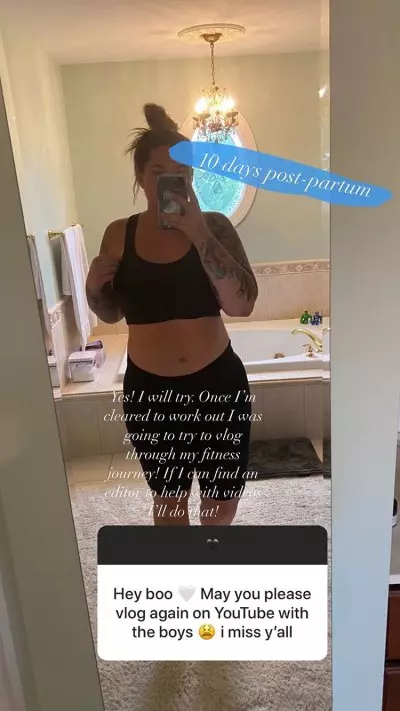 D'Teener Mamm Kailyn Lowry flaunt Post-Baby Body 10 Deeg no der Gebuert