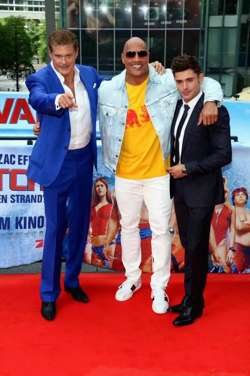 David hasselhoff dwayne johnson zac efron