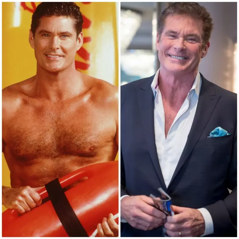 Baywatch ayaa hadda jilaya David hasselhoff