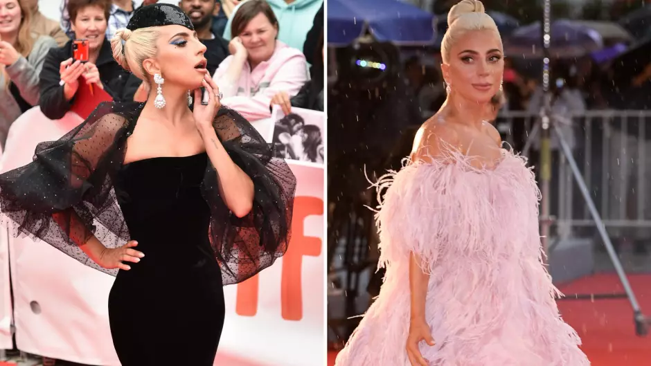 Lady Gaga filmu pirmizrādes kleitas