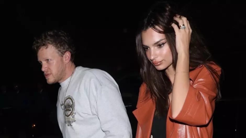 Emily Ratajkowski en Sebastian Bear-McClard bywenje WME Pre-Oscars Party