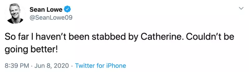 Sean Lowe Bachelor Tweets Nakong ea Season 17 Reair le Catherine Giudici 5